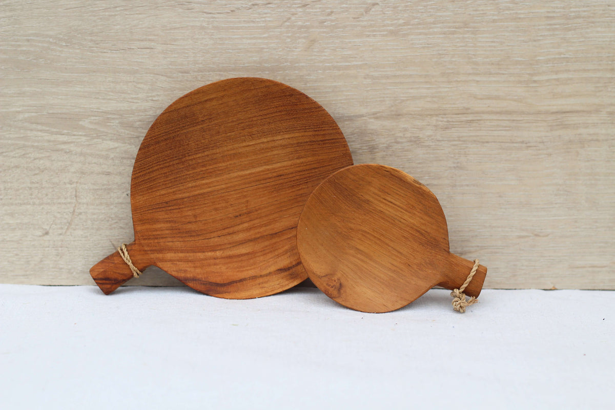 Teak Wood Paddle Tray-Set of 2 — Solange & Frances