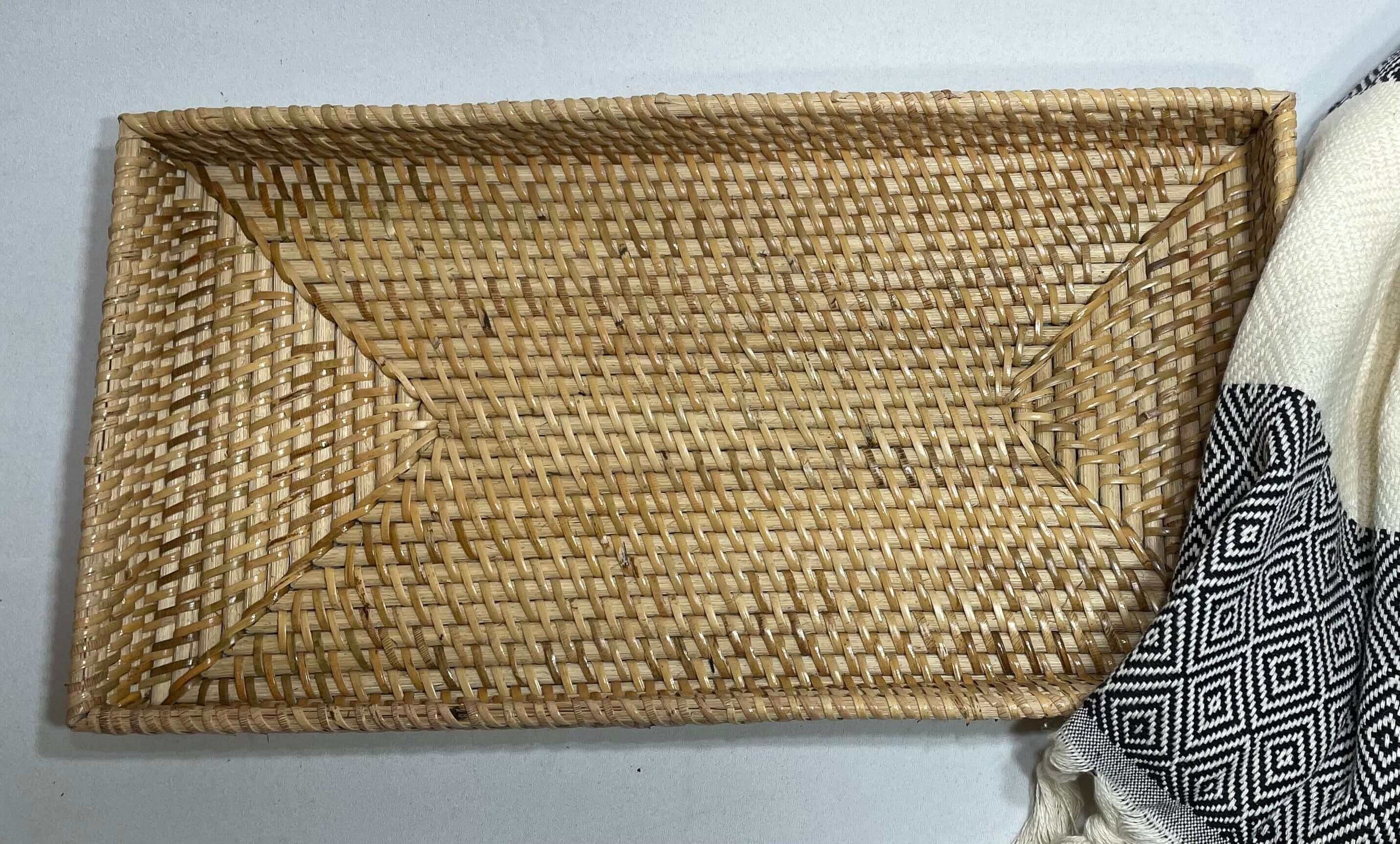Rattan Rectangular Tray — Solange & Frances