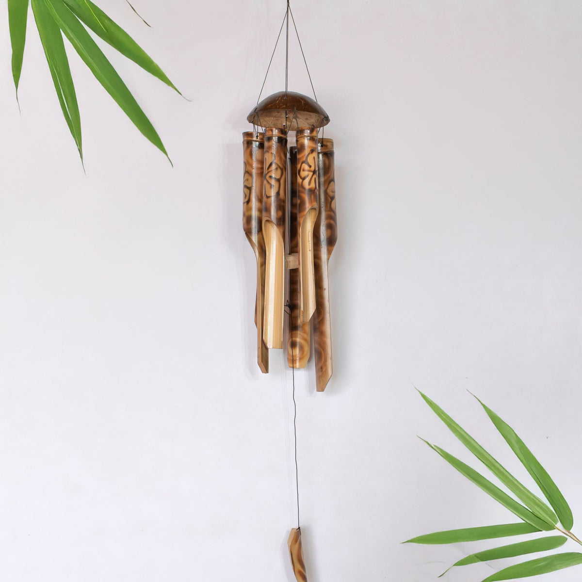 Bamboo Rustic Coconut Top Wind Chime — Solange & Frances