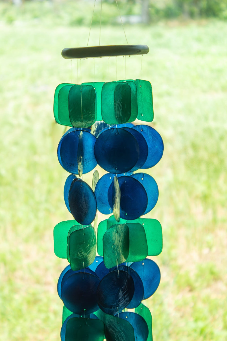 Capiz Shell Windchime- Peacock — Solange & Frances