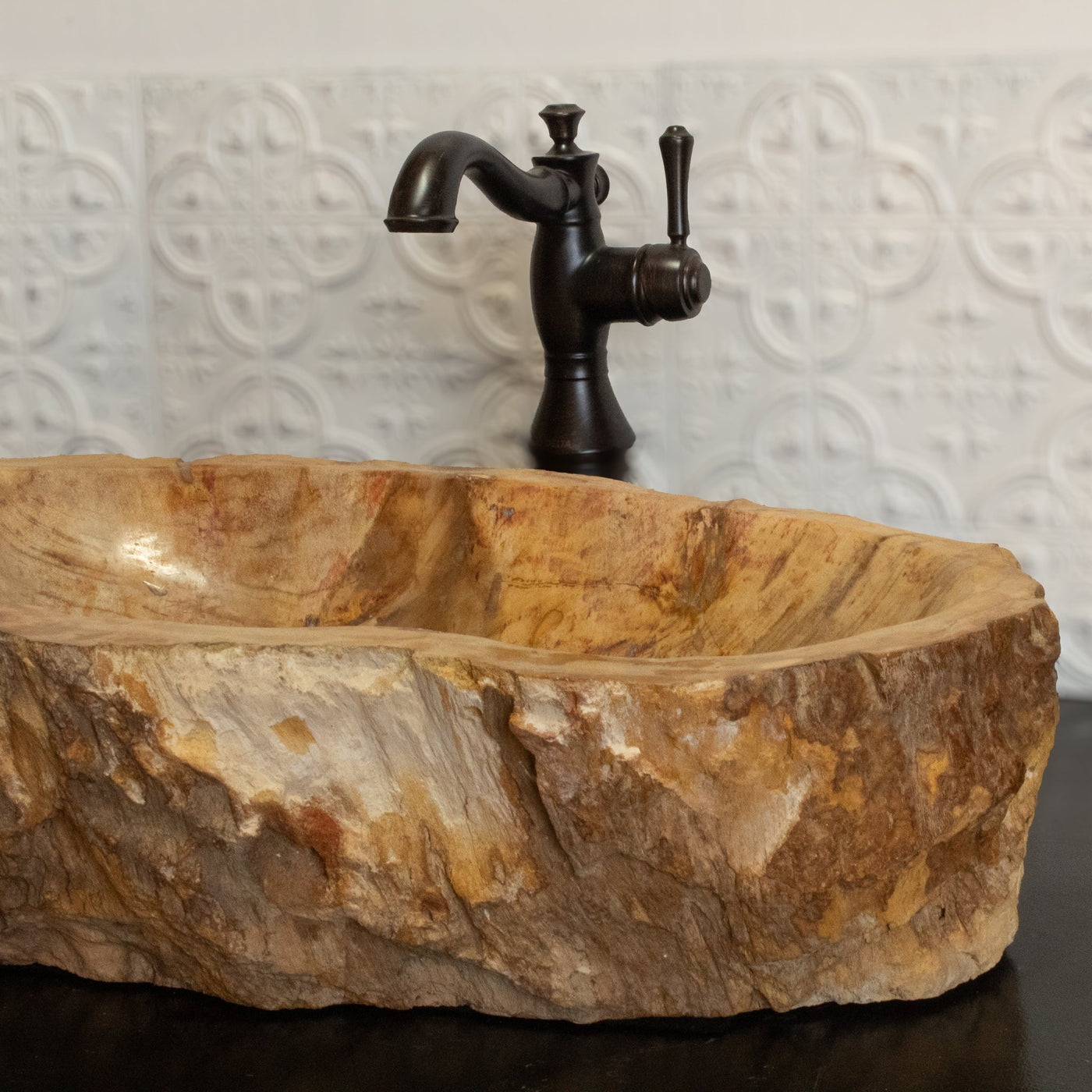 Petrified Wood Vessel Sink | Solange & Frances