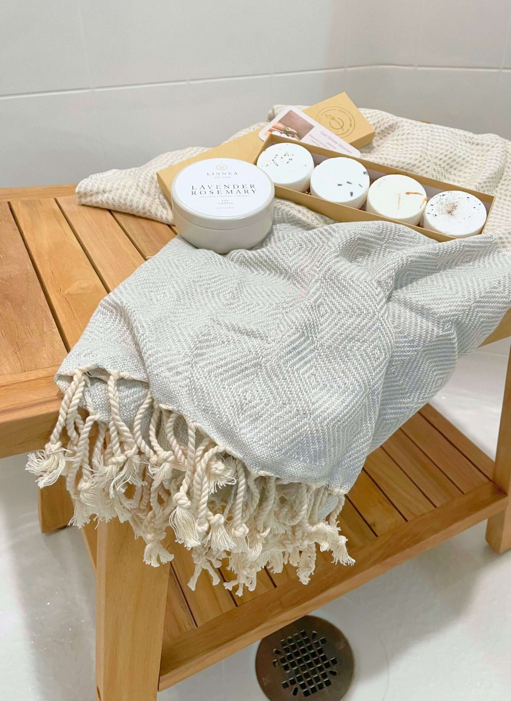 Teak Wood Lurus Shower/Bathroom Bench — Solange & Frances