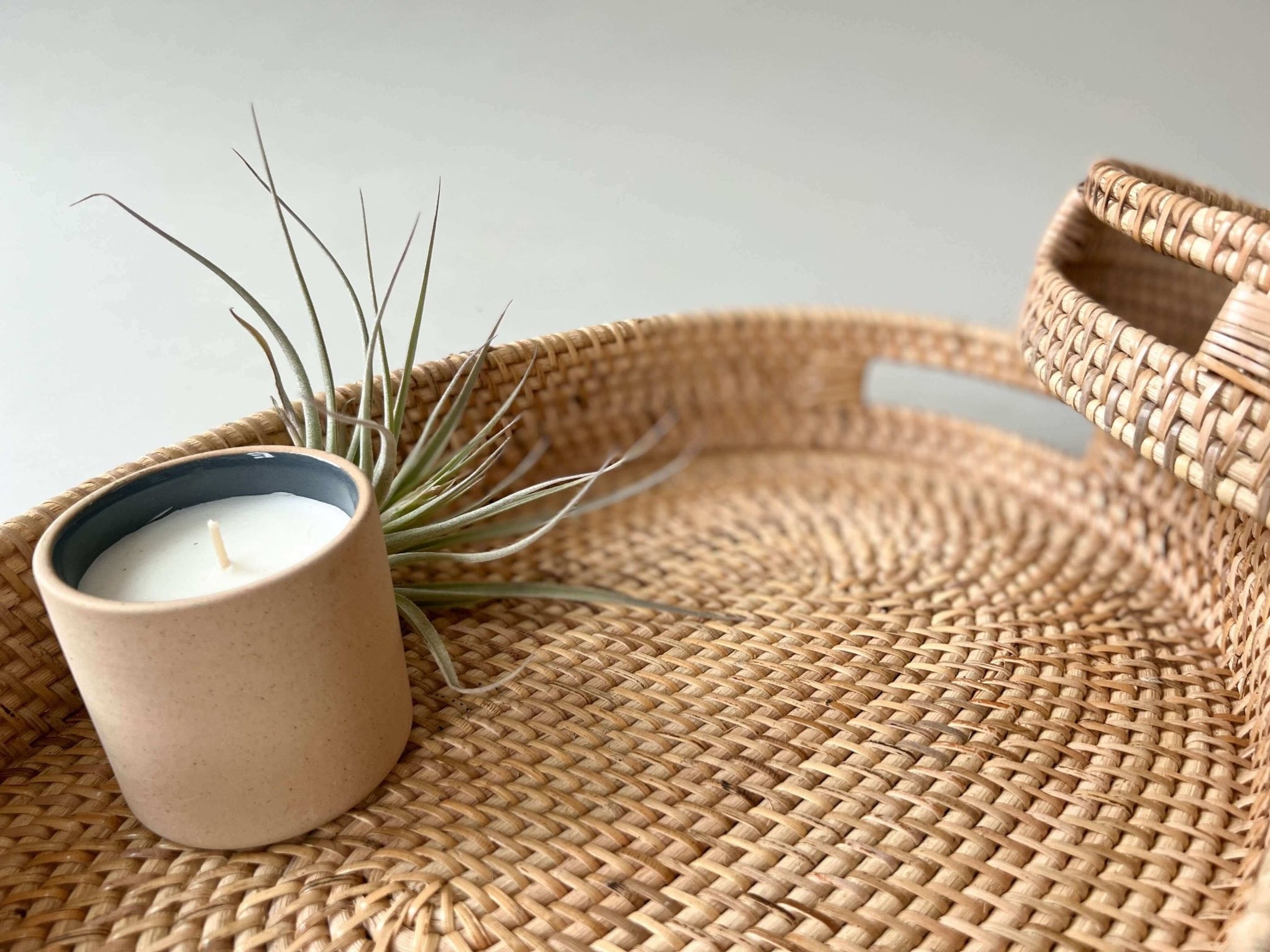 Rattan Oval Stacking Trays - Set of 2 — Solange & Frances